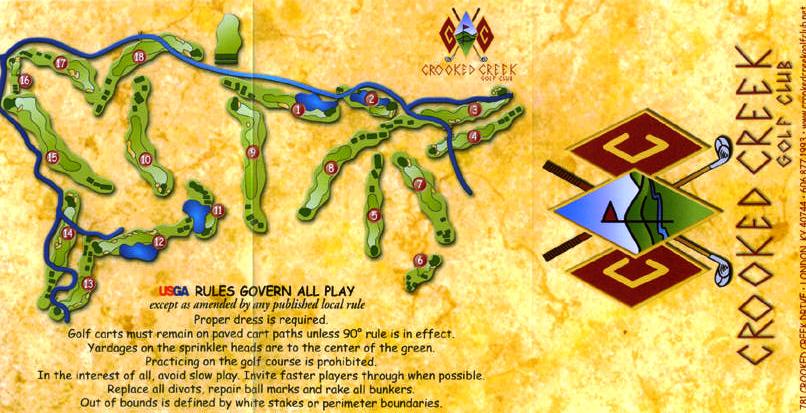 Crooked Creek Golf Course - Score Cards